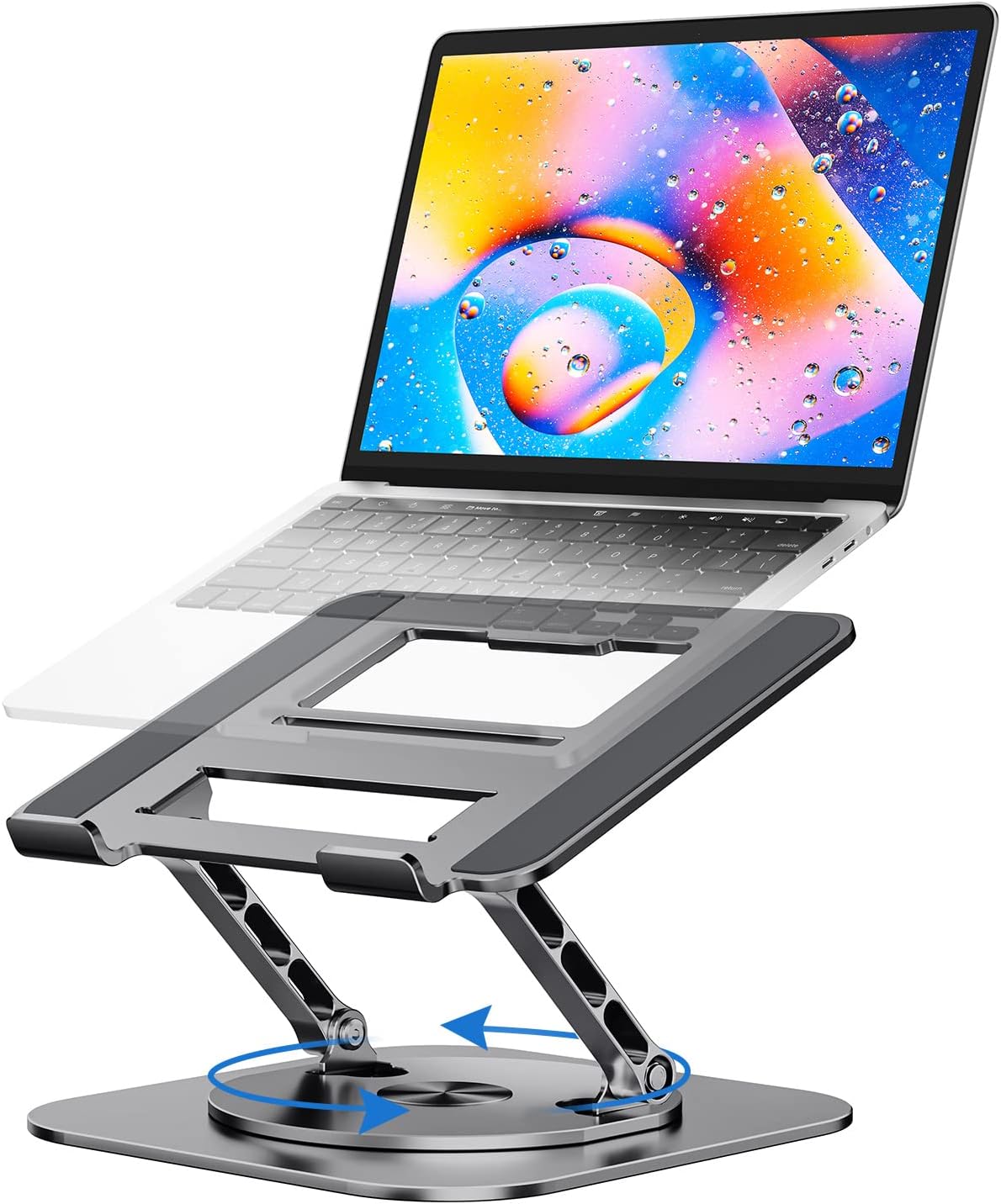 MCHOSE N86 Adjustable Laptop Stand with 360 Rotating Base - SS Camera